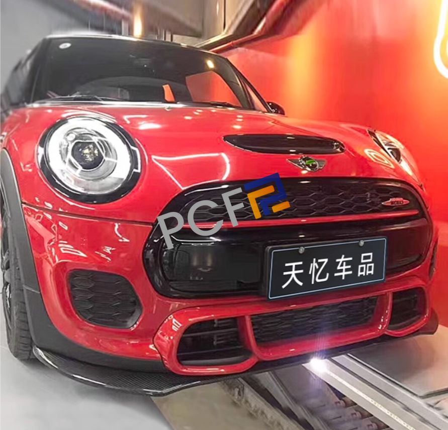 For MIni Cooper F55 F56 JCW Real Carbon fiber Front Bumper Spoiler Lip ...
