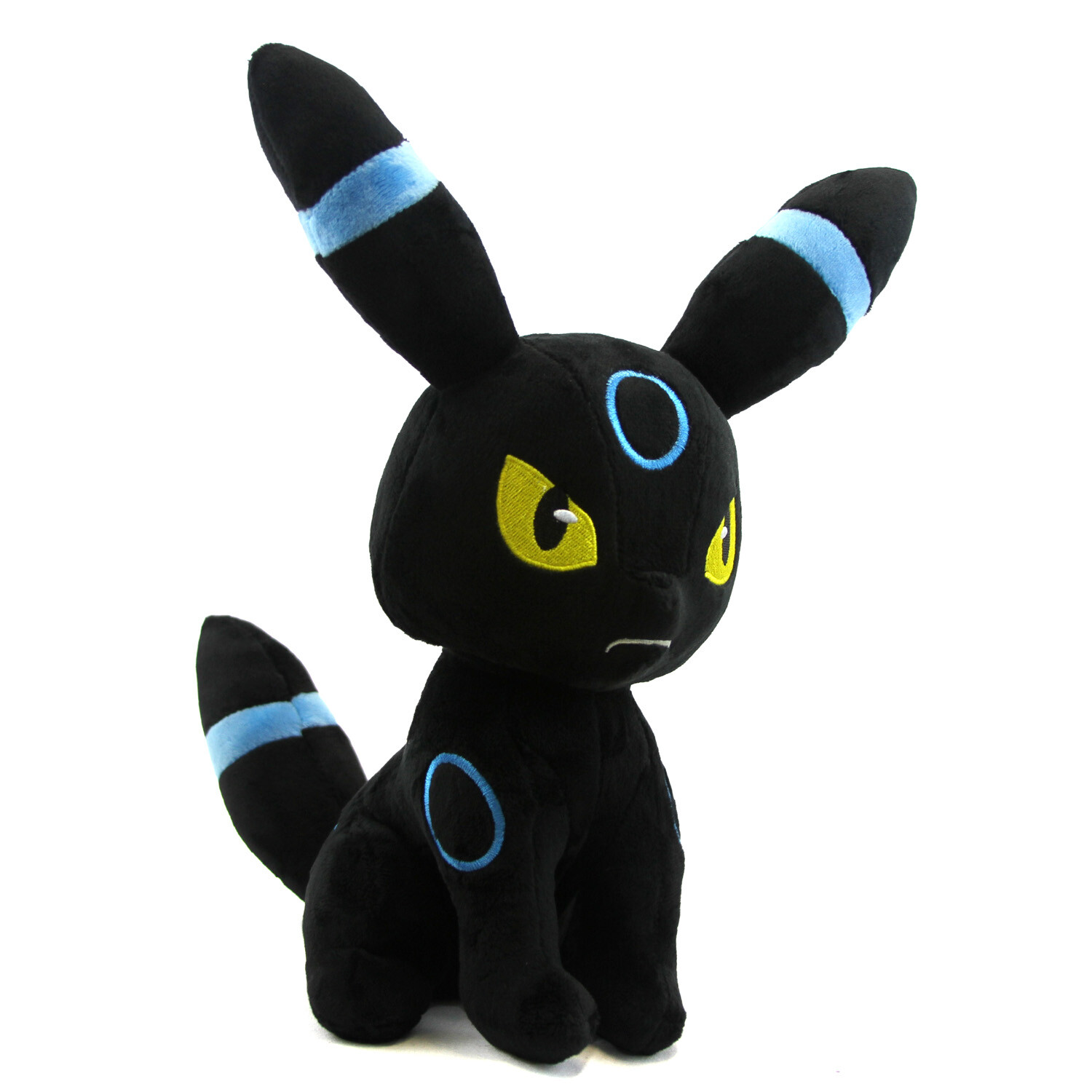 SHINY SITTING UMBREON Pkm 12 in. Plush (Blacky Gen 2 Gold Silver Dark ...