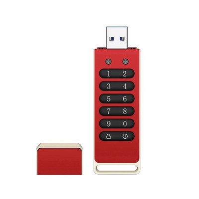Secure USB Drive, 128GB Encrypted USB Flash Drive Hardware Password ...