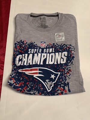 New England Patriots Pro Line Grey Super Bowl LIII T Shirt Fanatics 2XL ...