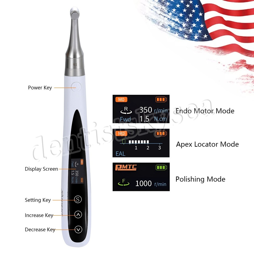 Dental LED Endo Motor 16:1 Root Canal Apex Locator / Files/100 ...