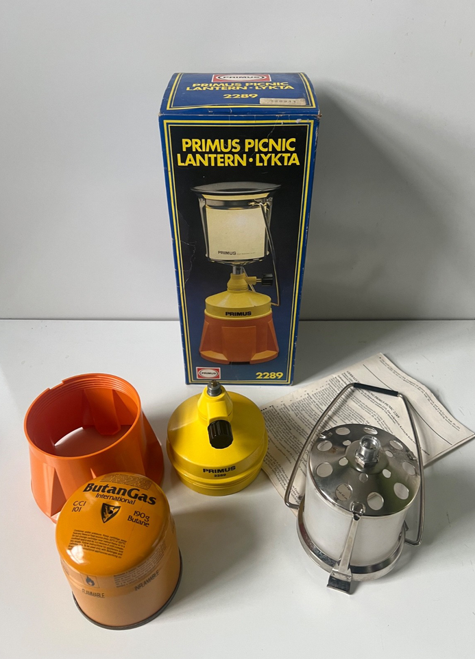 Vintage Primus Picnic 2289 Gas Lamp In Orange Made in Sweden in ...