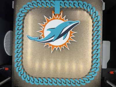 Football Miami Dolphins 3D Printed Hype Chain New Style | eBay