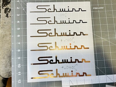 TWO VTG Style Schwinn Decals - Many Sizes/Colors Buy 2 Pair Get 1 Pair ...