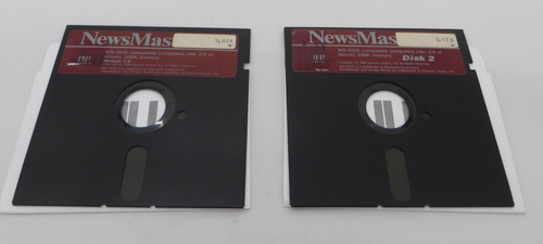 NewsMaster 5.25" Floppy Disk Vintage 1986 Computer Software Discs | eBay