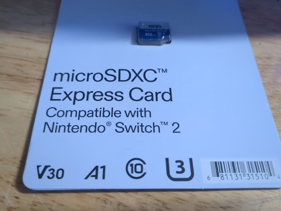 Nintendo Switch 2 micro sd express card Onn 512GB Micro SD fast ship | eBay