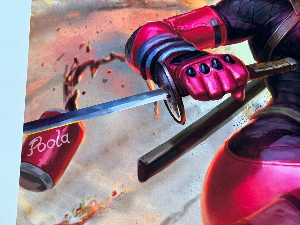 MARVEL LADY DEADPOOL SIDESHOW LITHOGRAPH POSTER SIGNED LIMITED EDITION ...