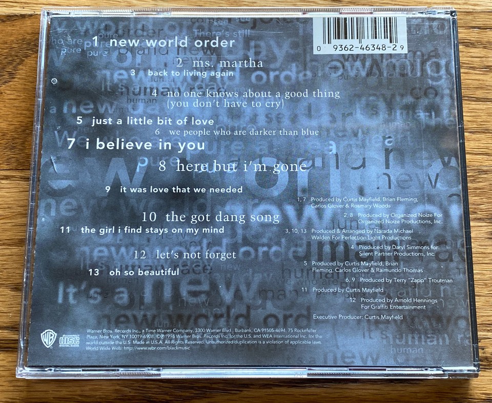 Curtis Mayfield - New World Order CD OOP 93624634829| eBay