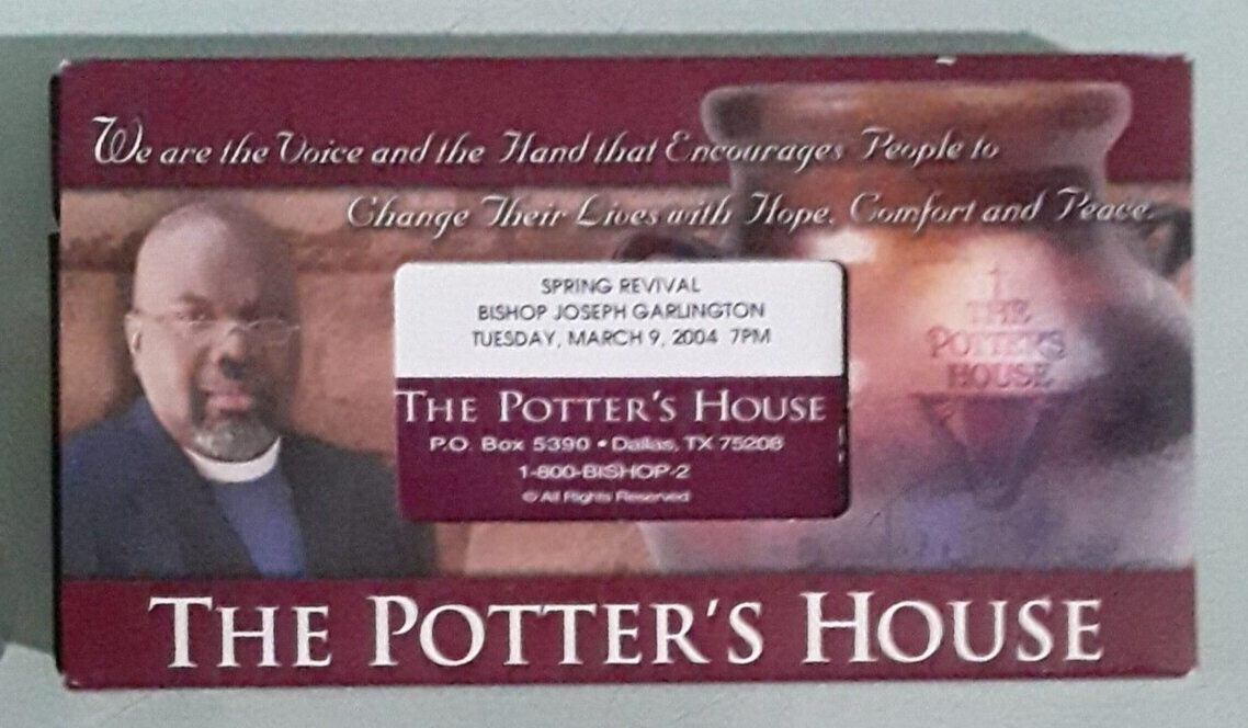 td jakes potter's house SPRING REVIVAL 2004 joseph garlington VHS ...