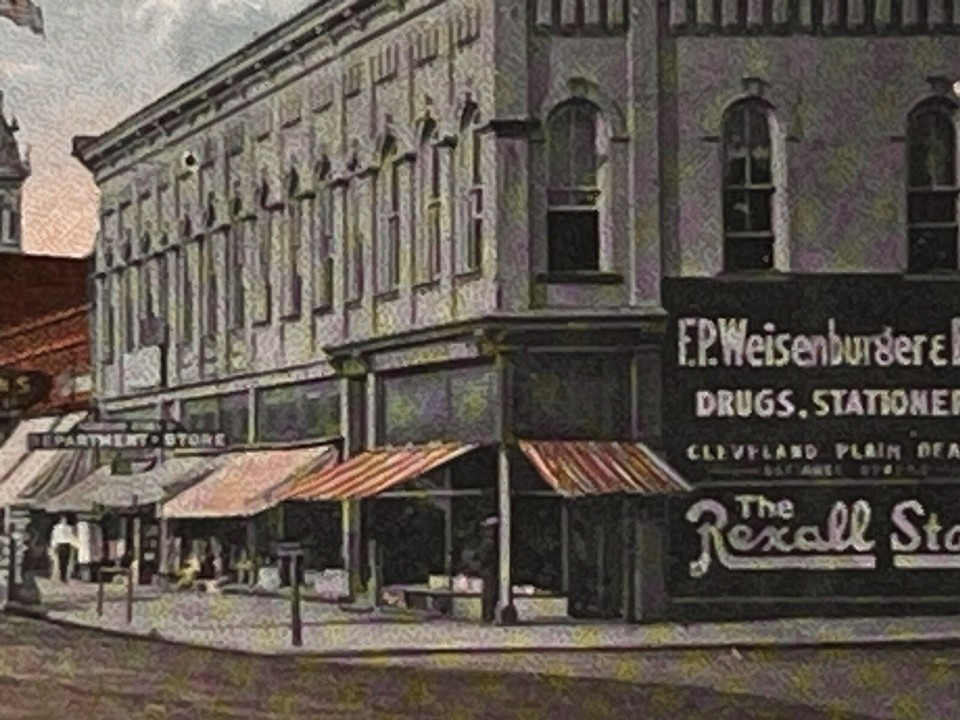 1907-15 Postcard PC STREET SCENE DEFIANCE, OHIO Store Fronts, Brick Rd ...