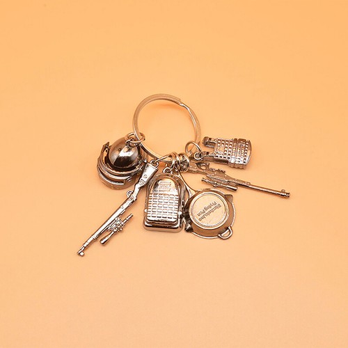 PUBG Keychain Backpack Player Battle Grounds Armor Helmet Pan 98kGun ...