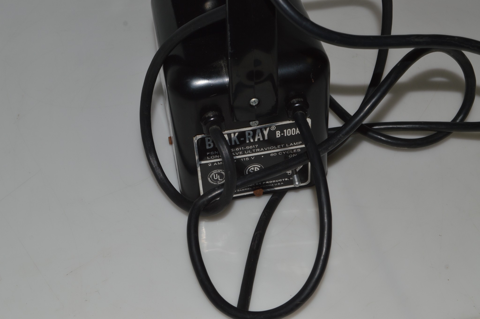 ^^ BLAK-RAY UVP B-100A LONGWAVE ULTRAVIOLET LAMP (LPX96) | eBay