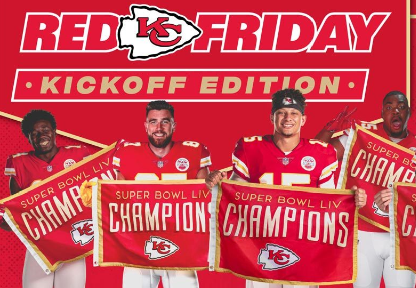 2020 KC KANSAS CITY CHIEFS KINGDOM FLAG 7th Red Friday Superbowl ...