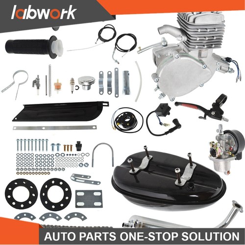 Labwork 80cc Engine 2 Stroke Motor Kit Petrol Gas Motorized Bicycle ...