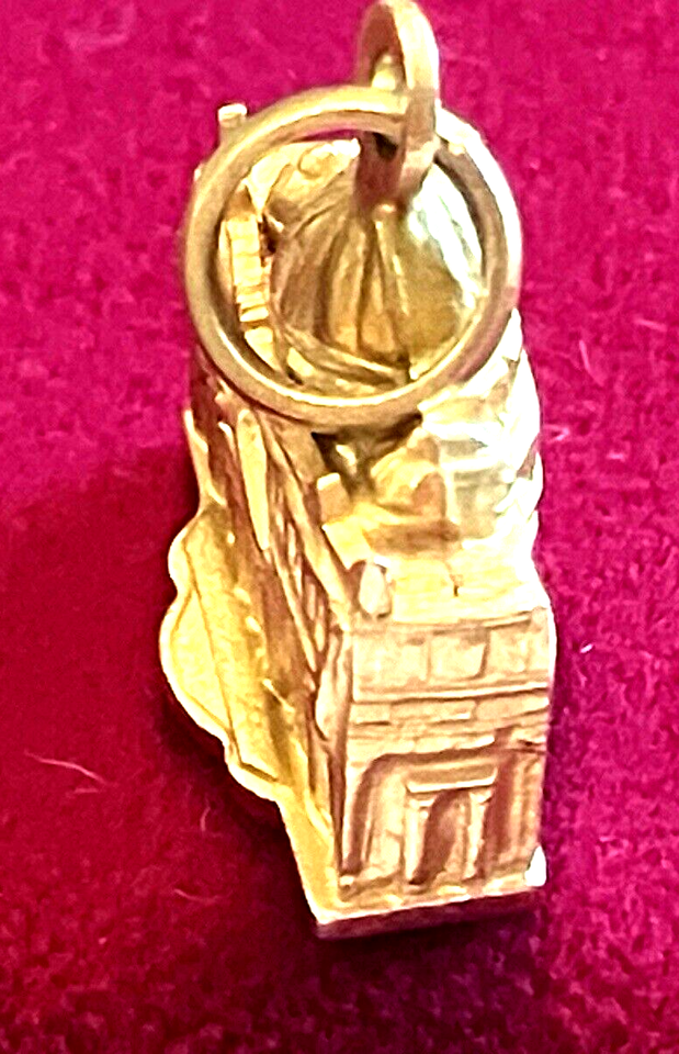 18K yellow Gold Saint Peters Basilica Charm Vatican Italy Souvenir ...