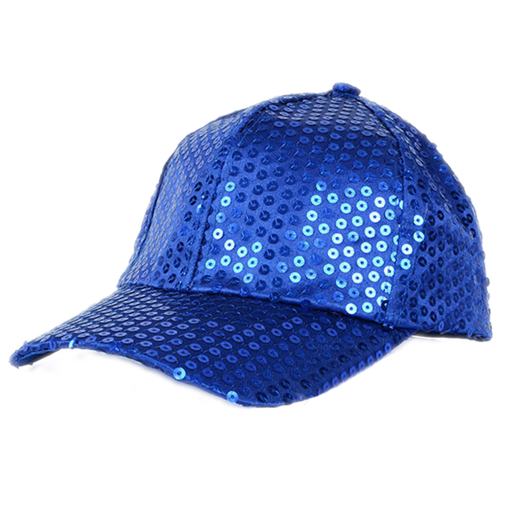 Unisex Shining Sequin Baseball Hat Sequined Glitter Dance Party Cap ...