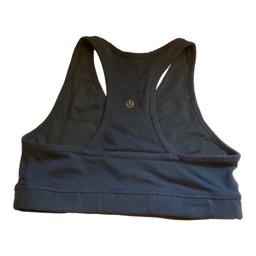 Lululemon Racerback Criss Cross Front Black Sports Bra No Padding *Read ...