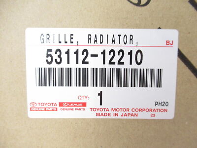 Genuine OEM Toyota 53112-12210 Lower Radiator Grille 2009-2010 Corolla ...