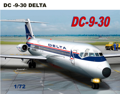 Mach 2 Models 1/72 DOUGLAS DC-9-30 Delta Airlines | eBay