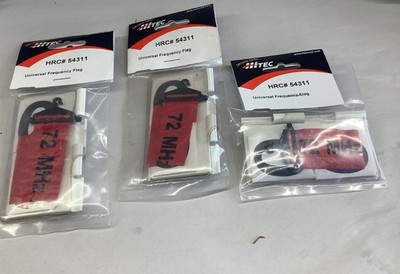 Hitec Rc Controller Plane Frequency Flag Kit Universal set Of 3 | eBay