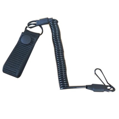 Anti-lost Elastic Lanyard Rope Military Spring Safety Strap Tactical ...