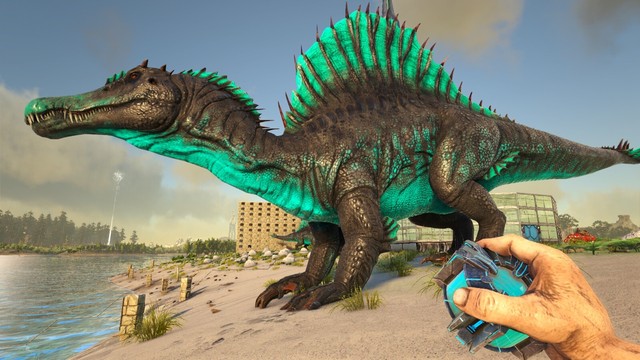ARK XBOX ONE PVE - NEW RARE SPINO CHIBI Spinosaurus BLUE-- blood rex ...