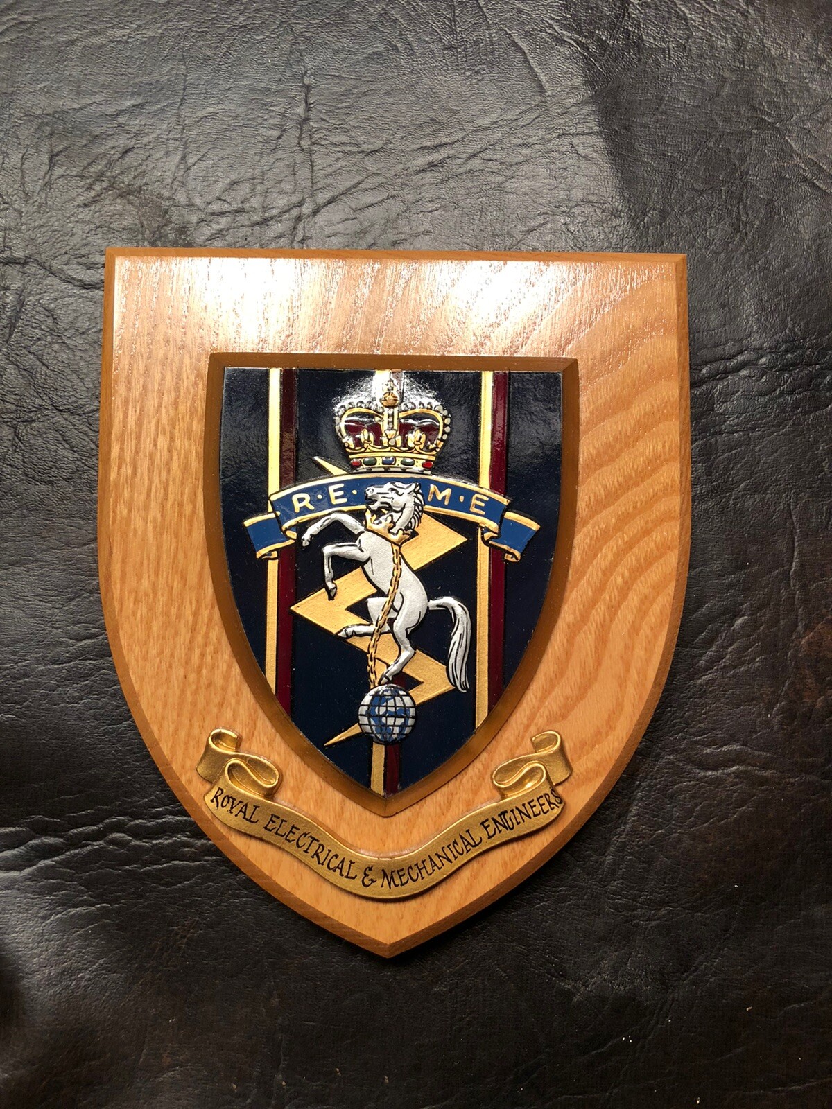 R.E.M.E. Royal Electric & Mechanical Engineers Plague Shield | eBay