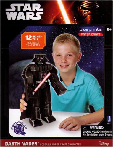 Star Wars Darth Vader PDQ Zoofy 12" Blueprints Paper Craft Poseable ...
