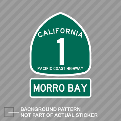 PCH 1 Morro Bay Sign Sticker Decal Vinyl pch1 pacific coast highway ...