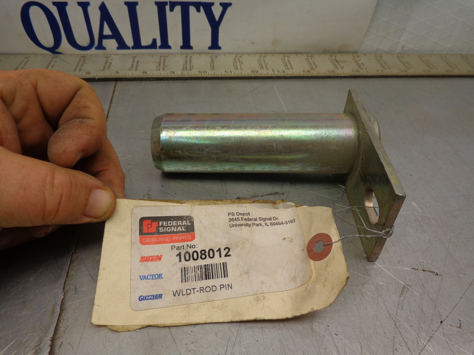 Elgin 1008012 Street Sweeper Vac Vactor Weldment Pivot Pin Rod by ...