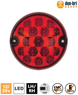 DBG 386.003 12/24V 95mm LED REAR FOG Light Lamp Land Rover Defender 90 ...