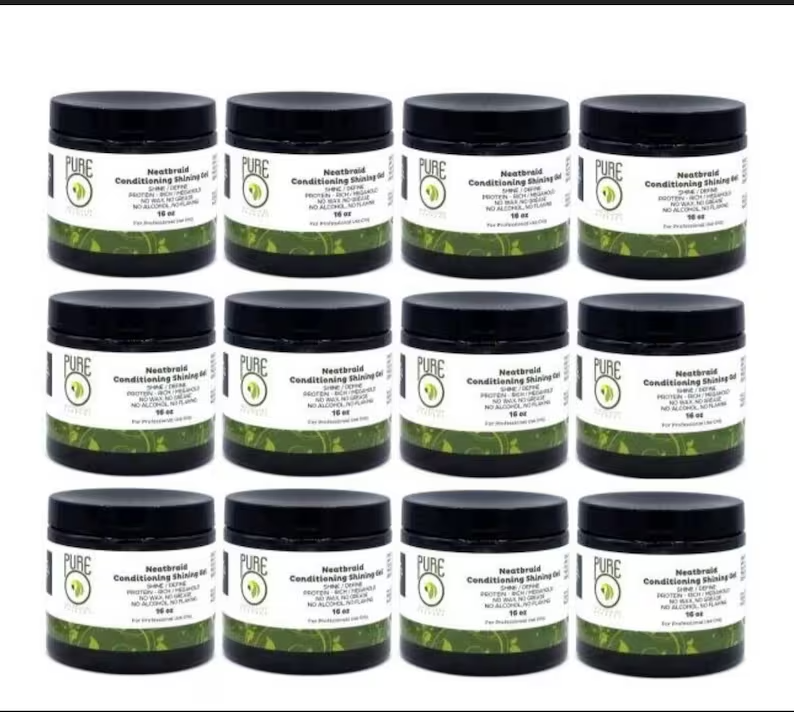 Pure O Natural NeatBraid Conditioning Shining Gel 16 oz * Pick your set ...