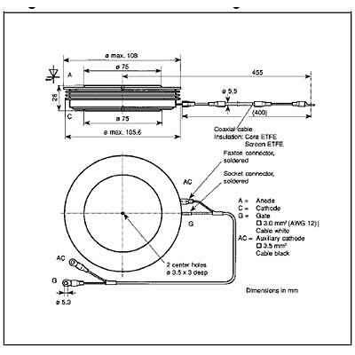 1PC New ABB Asymmetric GTO Thyristor 5SGA30J2501 3000A 2500V | eBay