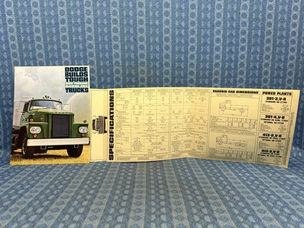 1964 Dodge Truck C800, C900, C1000, CT700, CT800, CT900 Original Sales ...