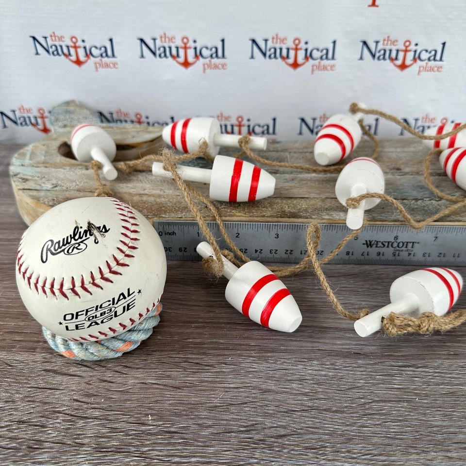 Lobster Buoy Floats On String - Red or Blue Fish Net Garland - 6 Ft ...