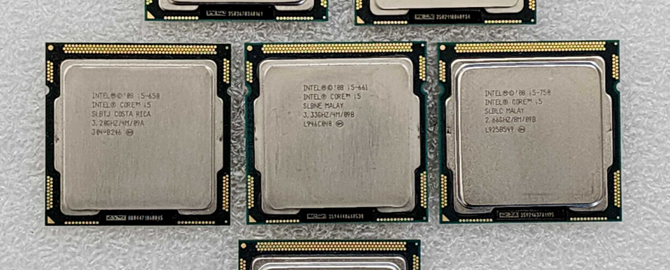 x10 Intel i3-550/i5-750/i7-870 LGA1156 CPU Processor PC Desktop TESTED ...