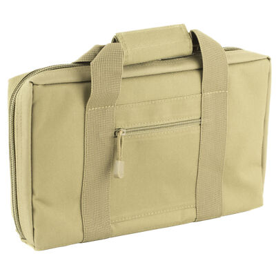 Discreet Soft Double Handgun Padded Pistol Compartments Zipper Case ...