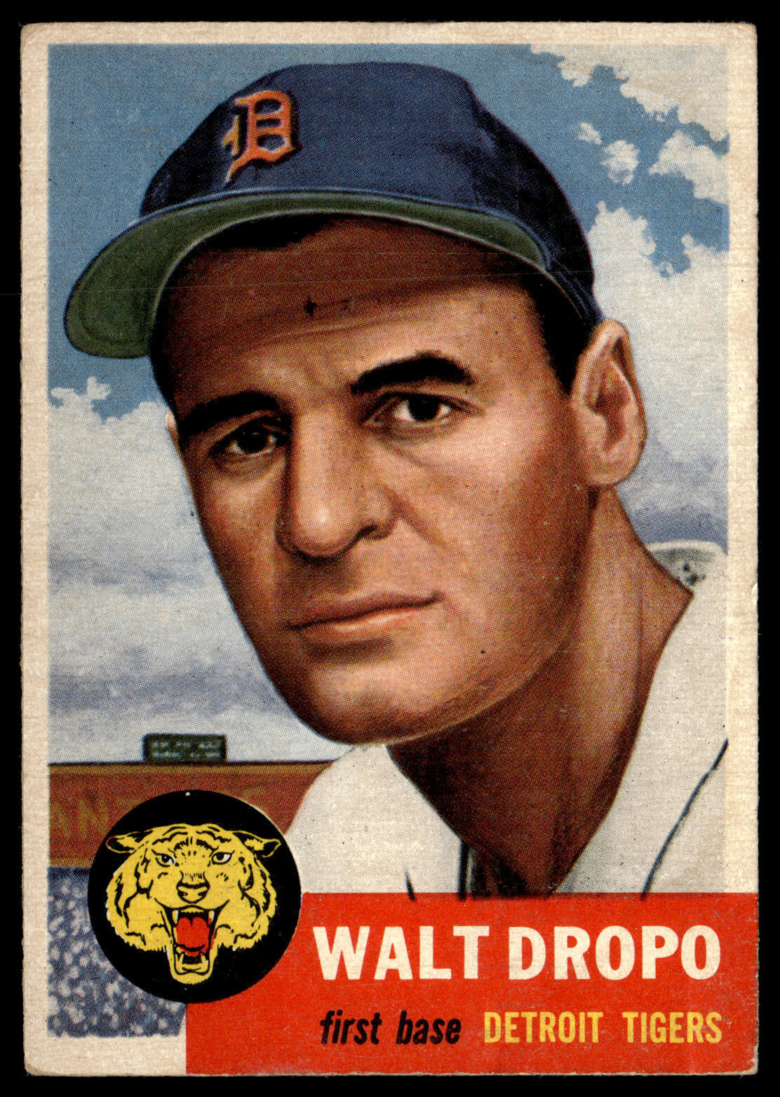 1953 Topps Walt Dropo #121b Detroit Tigers | eBay