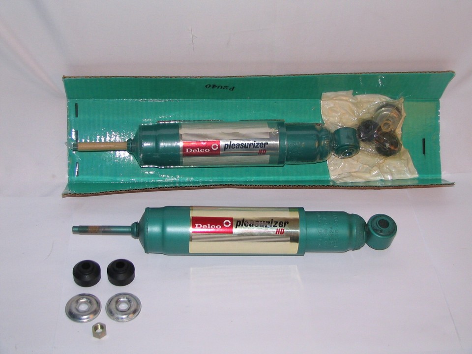 2 NOS GM Delco Pleasurizer REAR Shock Absorbers 1962-1967 Chevy II Nova ...