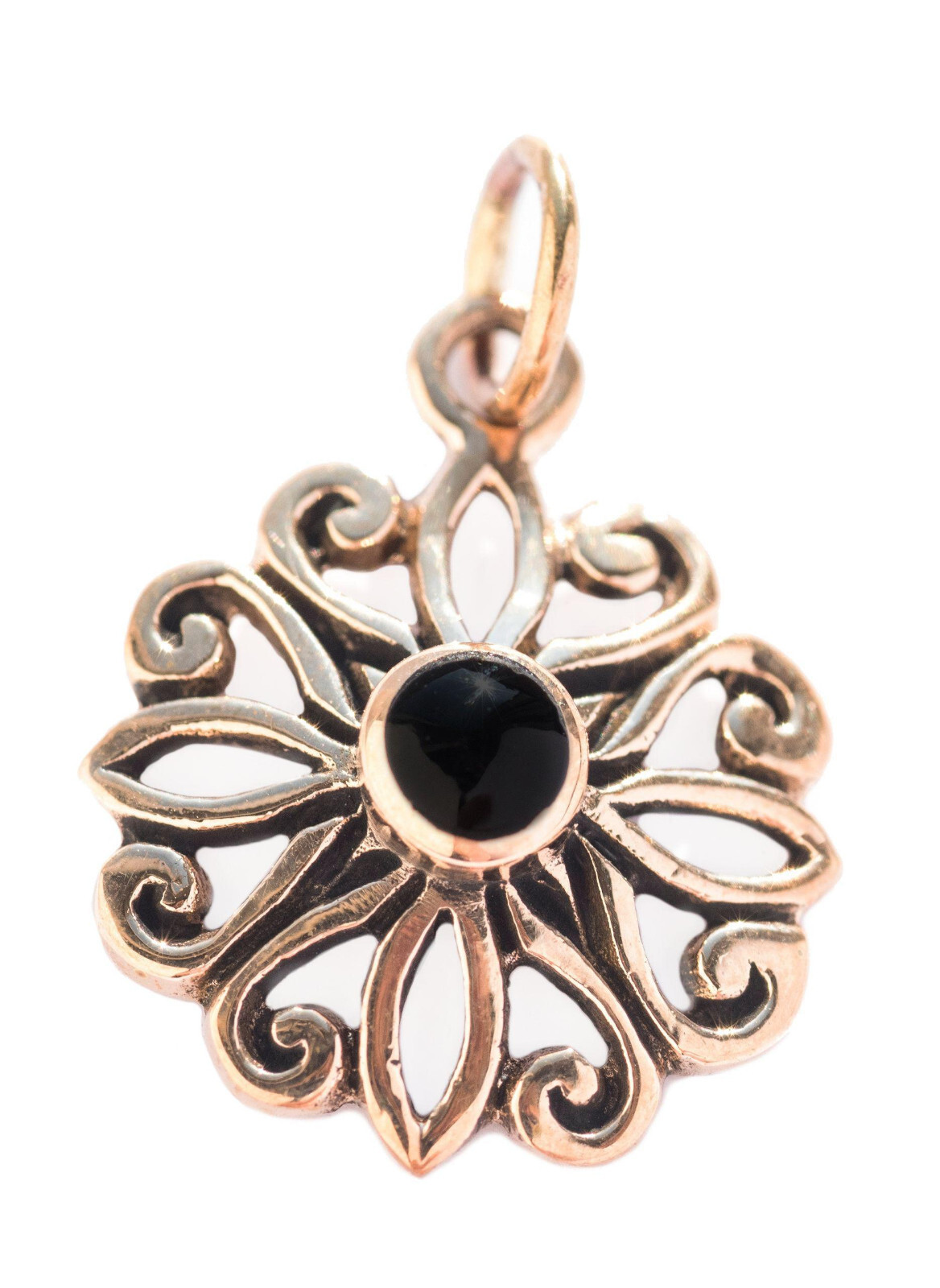 Flower of Love Pendant Eliana Bronze Onyx Jewelry New | eBay Australia