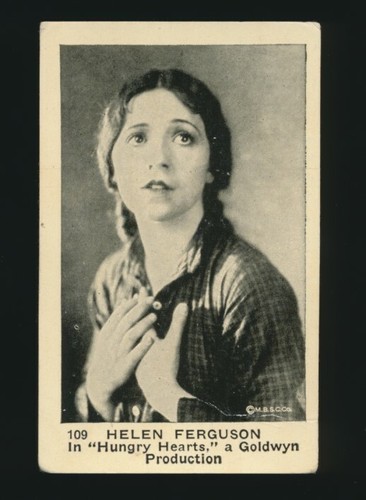 1923 V63 Neilson's Chocolate (Canada) MOVIE ACTORS #109 HELEN FERGUSON ...