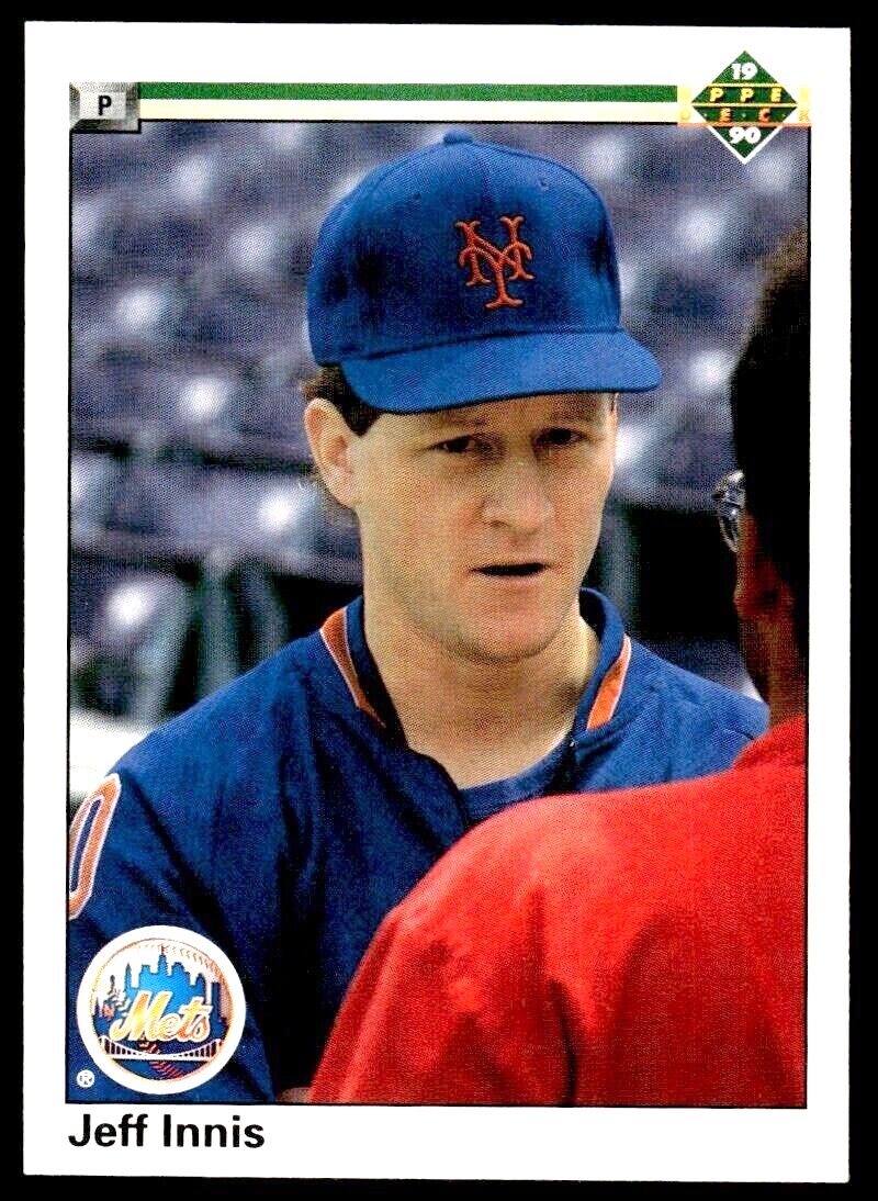 1990 Upper Deck - Back of another person in photo #562 Jeff Innis for ...