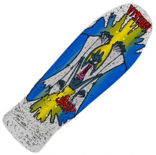 VISION Marty Jimenez "OG Jinx" Skateboard Deck 10" x 30" WHITE / BLUE ...