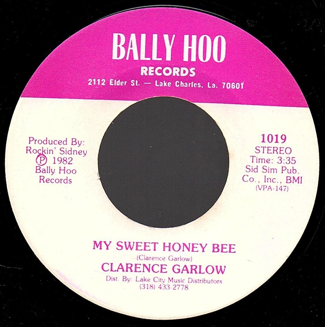 CLARENCE GARLOW SINGLE BALLY HOO " BON TON ROULE " [US] | eBay