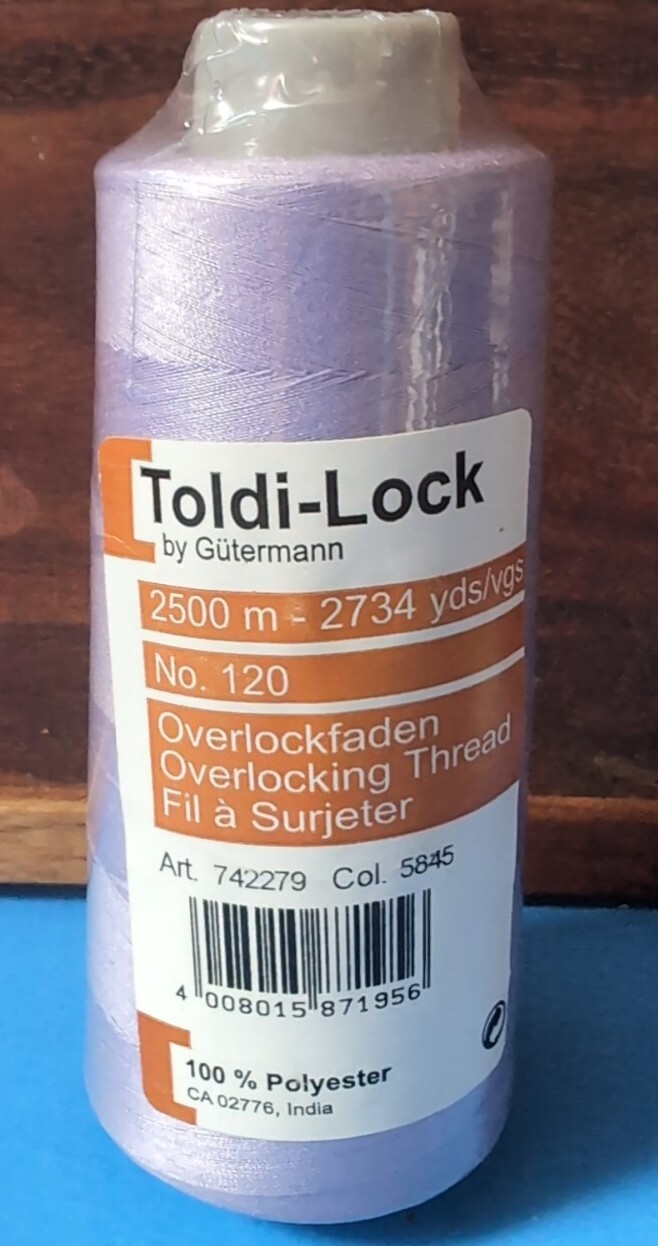 Overlocking Lavendar Thread Toldi-Lock by Gutermann 2500m/ 2734 Yards ...