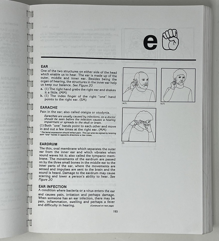 Medical Sign Language by W. Joseph Garcia - 1983 Spiral PB Pub. Charles ...