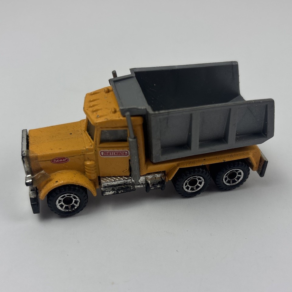 1981 Matchbox Peterbilt Yellow Semi Dumper Dump Truck Die-Cast Toy | eBay