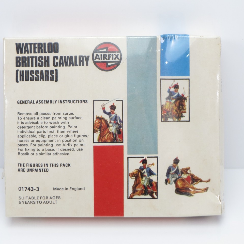 Waterloo British Cavalry (Hussars) Vintage Airfix HO/OO 1/72 S 43 | eBay