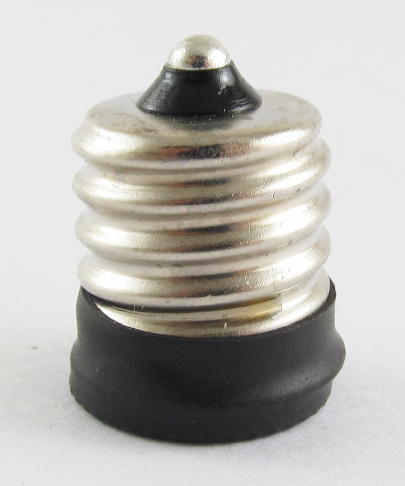 1pc E17 Male to E14 Female Socket Base LED Halogen CFL Light Bulb Lamp ...