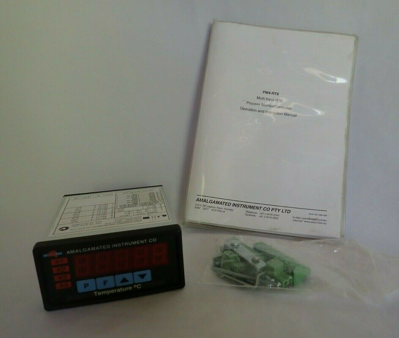 AMALGAMATED INSTRUMENT PM4-RT8-DCH-5E-RRR MULTI-INPUT TEMP MONITOR ...
